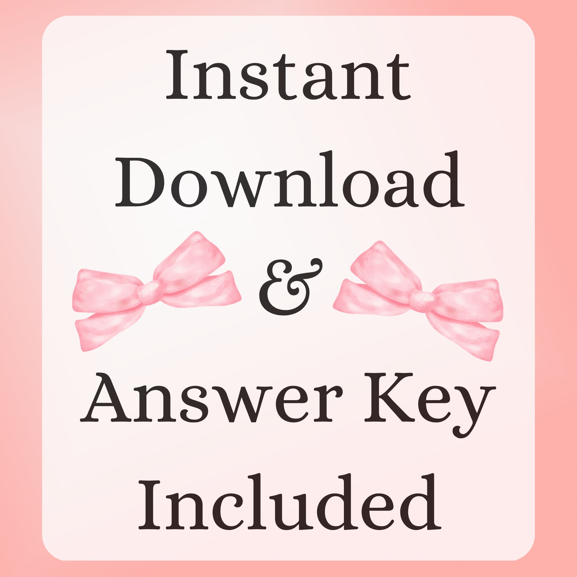 Girly Pink Coquette Word Search Puzzle Activity, Word Finder Perfect ...