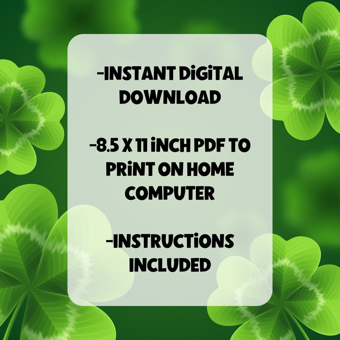 St. Patrick's Day Left Right Game, Kid's Right Left Gift Activity, Pass ...