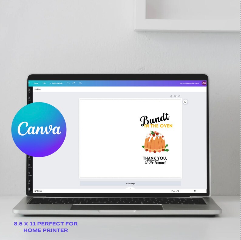 IVF Doctor Thank You Card, Pregnancy Announcement Gift, in Vitro Clinic ...