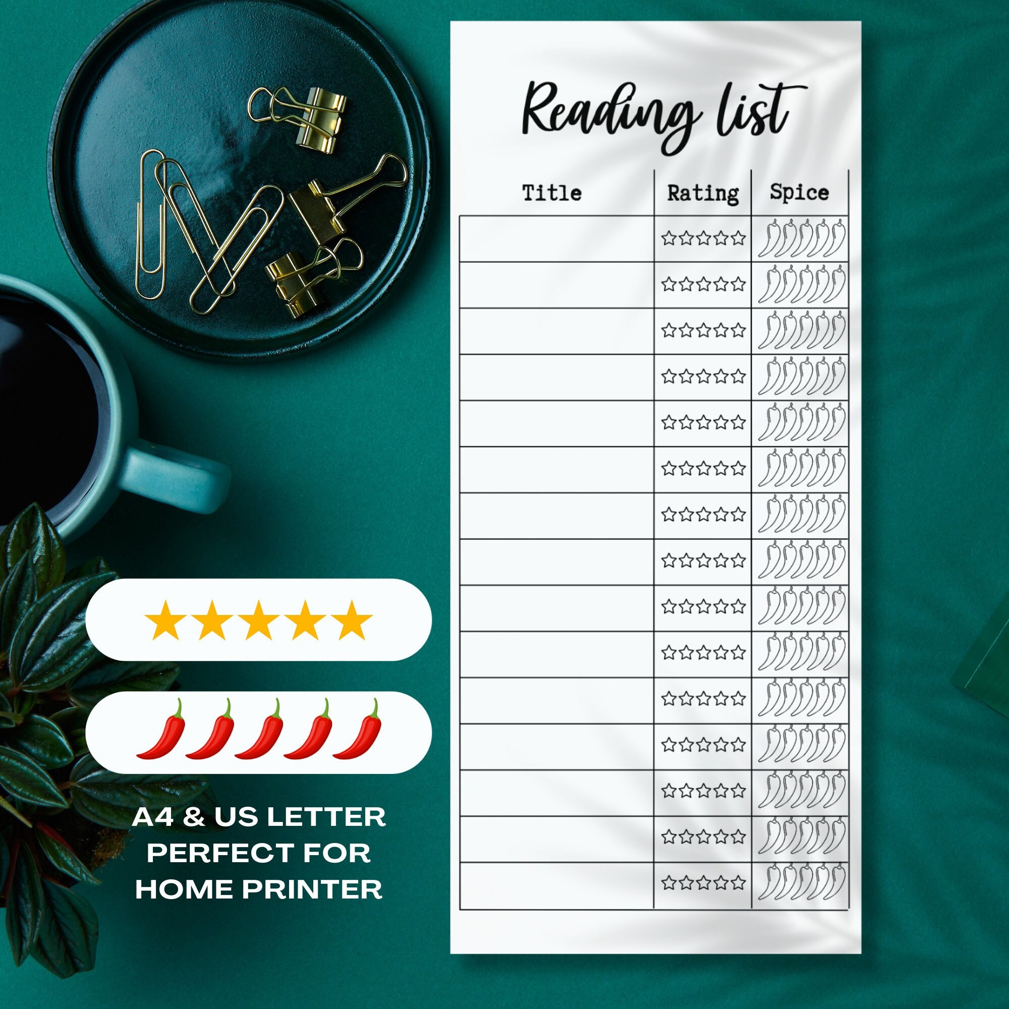 Printable Reading Log Bookmark, Booktok Tracker, Reading Journal ...