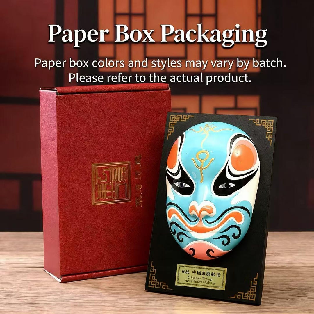Handmade Beijing Opera Face Mask Ornament, Chinese Wall Art - Etsy