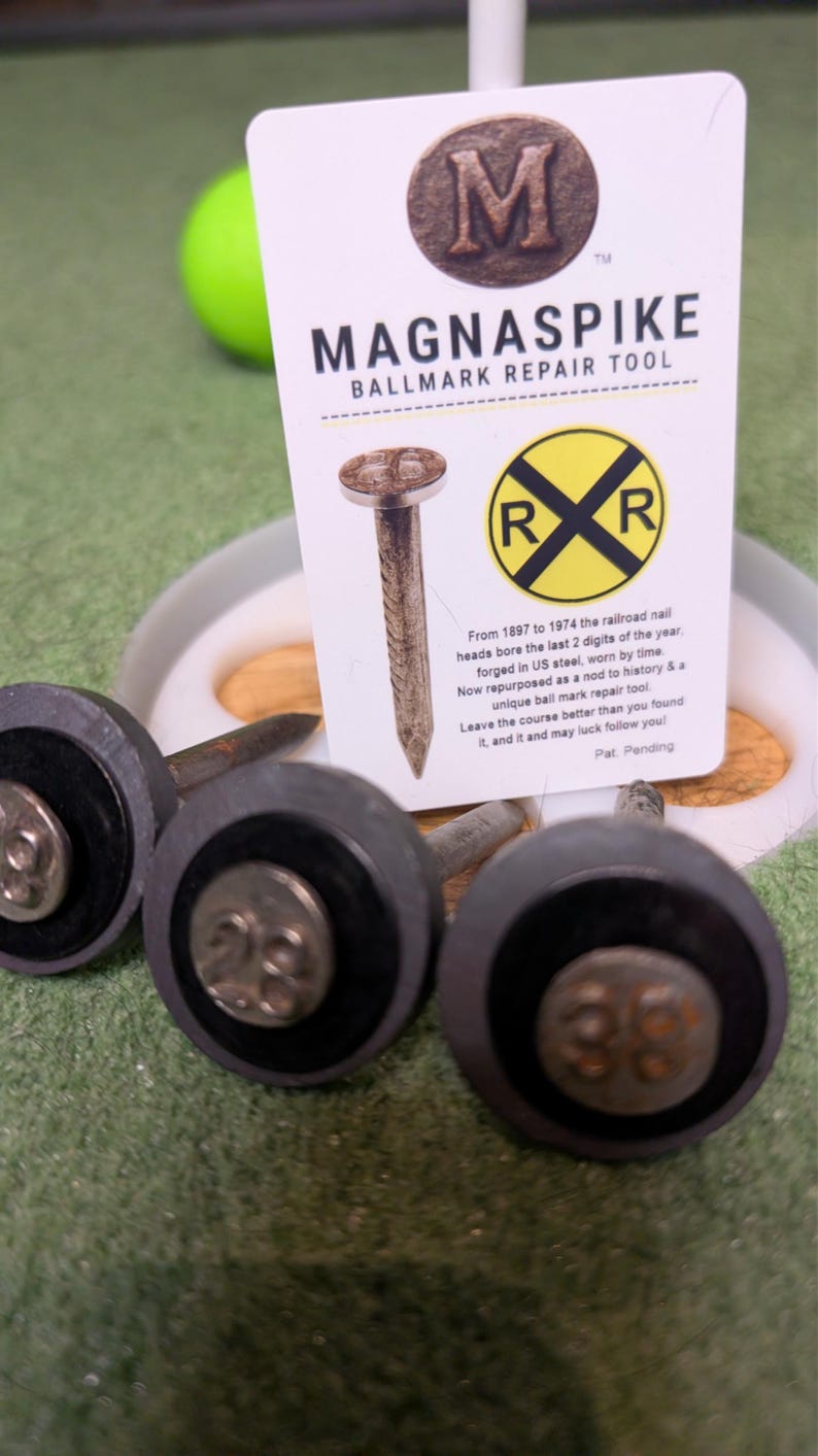 Magnaspike - One of a Kind Golf Ball Mark Repair Tool + 2 Ball Markers ...