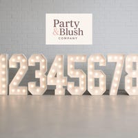 4 Foot Marquee Numbers - Etsy