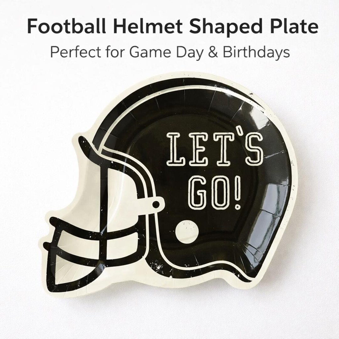 Football Helmet Paper Plates | Game Day Party Decor (8 Count) - Etsy