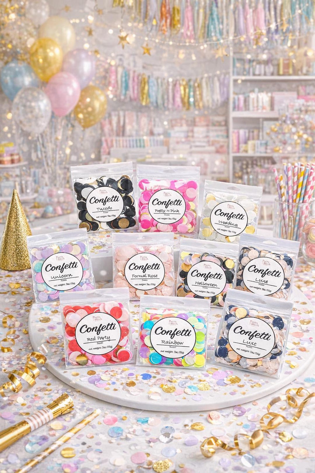 Handmade Rainbow Confetti Mix – Birthday Party Decor, Wedding Toss ...
