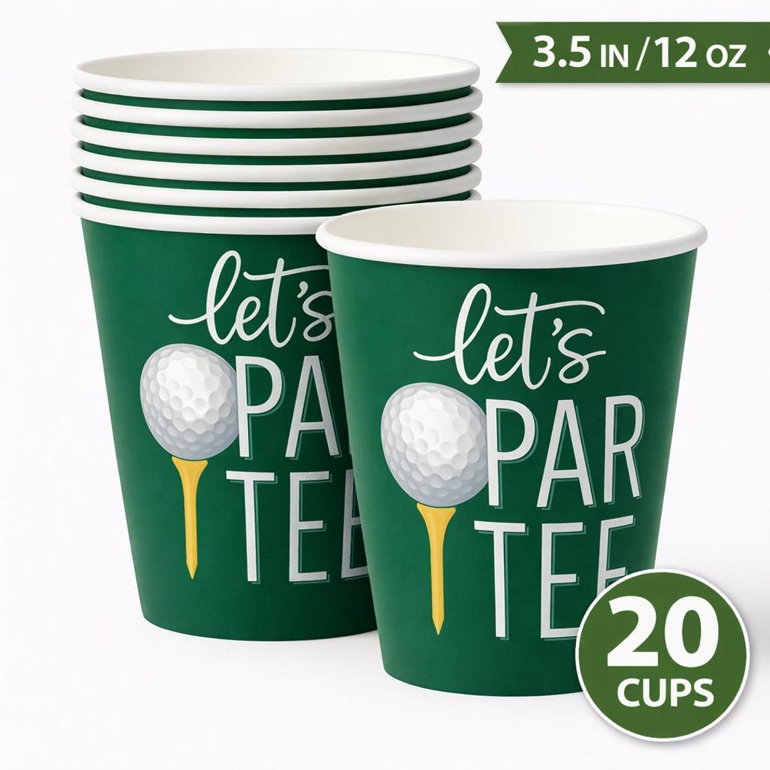 Let’s Par-tee Golf Party Cups – 12 Oz, 20 Count - Etsy