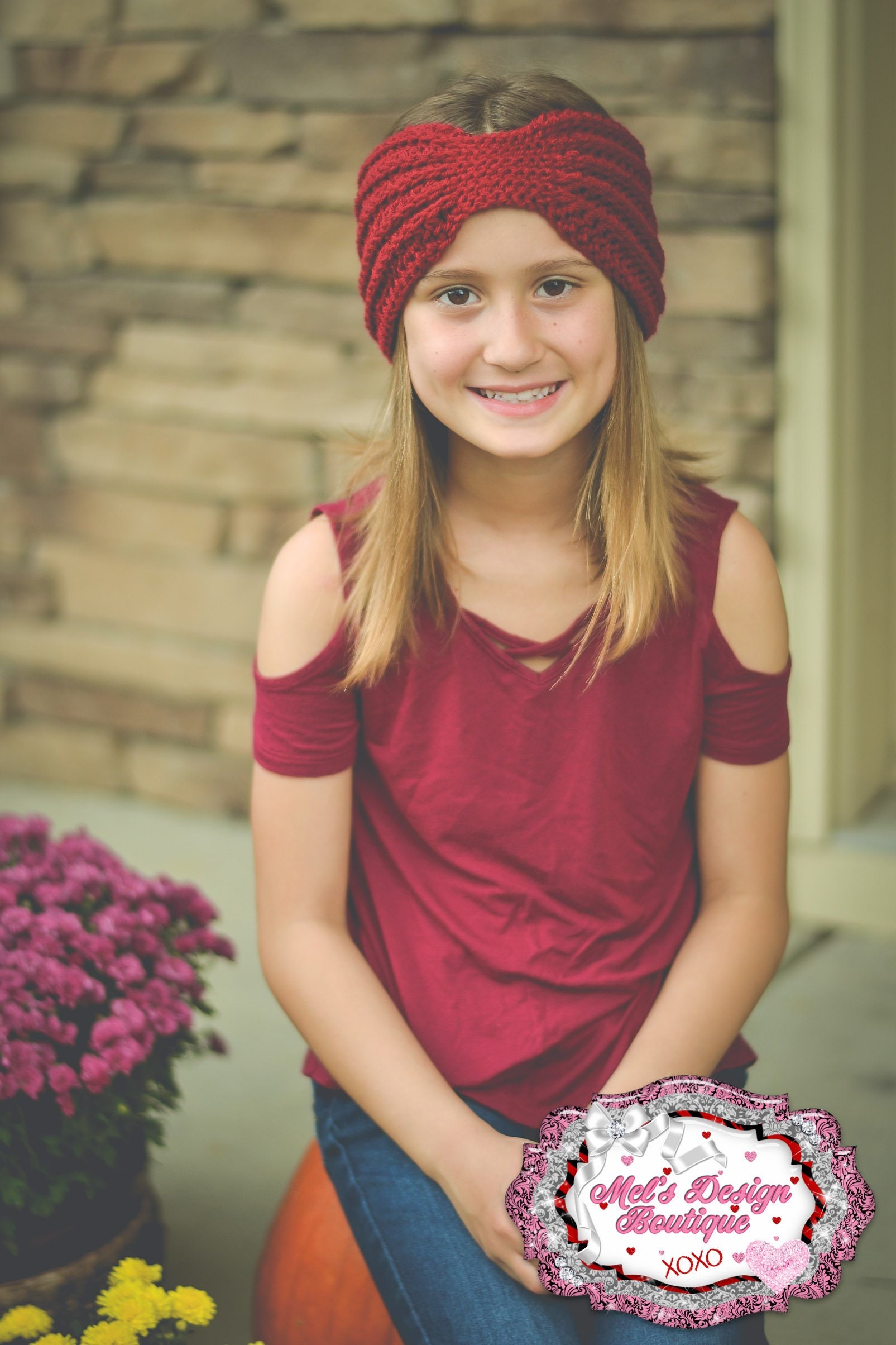 Crochet Ribbed Winter Head Wrap for Girls and Women in Black - Fall ...