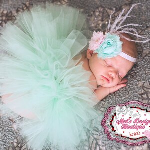 Newborn tutu set mint green pink mint green newborn tutu | Etsy