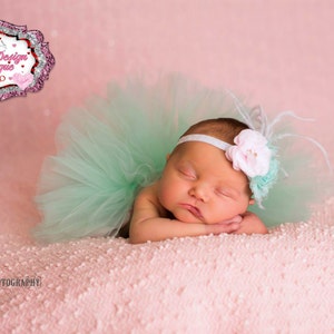 Newborn tutu set mint green pink mint green newborn tutu | Etsy