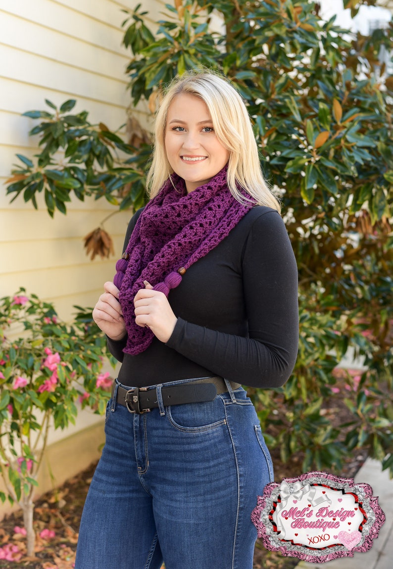 Women's Crochet Winter Triangle Scarf Women's - Etsy