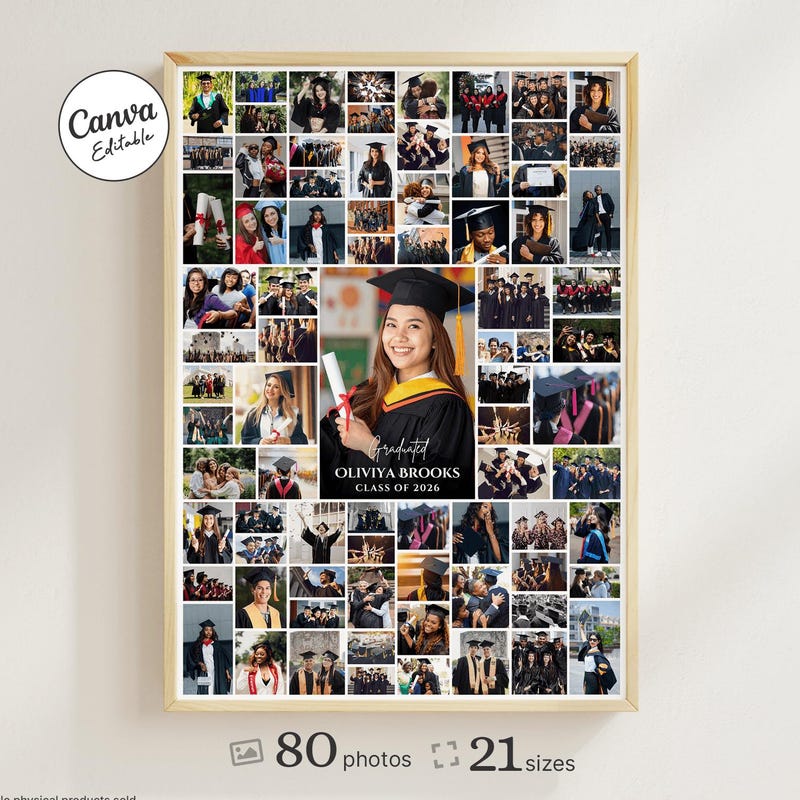 Graduation Collage Poster - Etsy