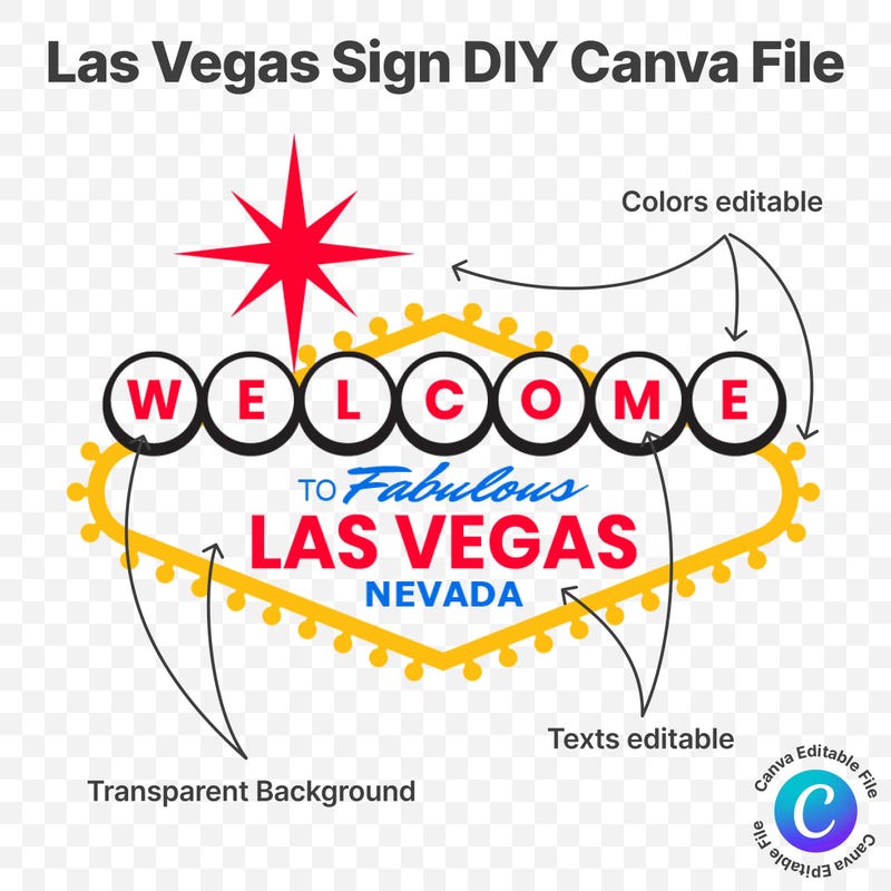 Vegas Themed Background - Etsy