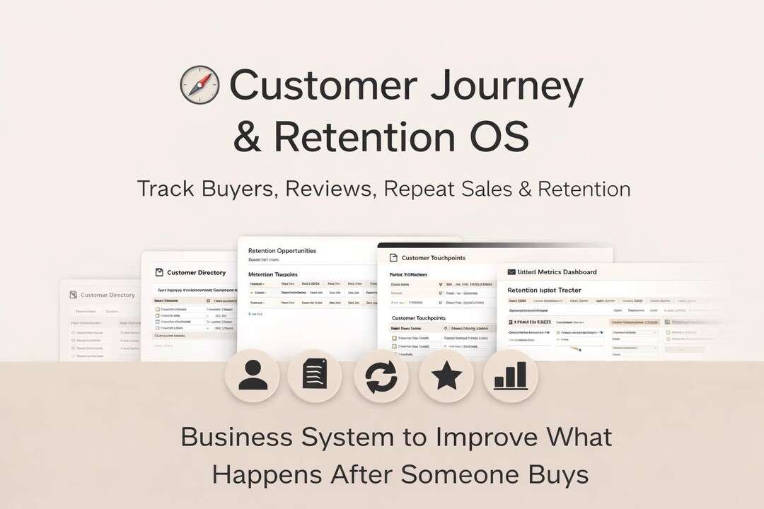 Customer Journey & Retention OS | Buyer Tracking, Reviews, Repeat Sales ...