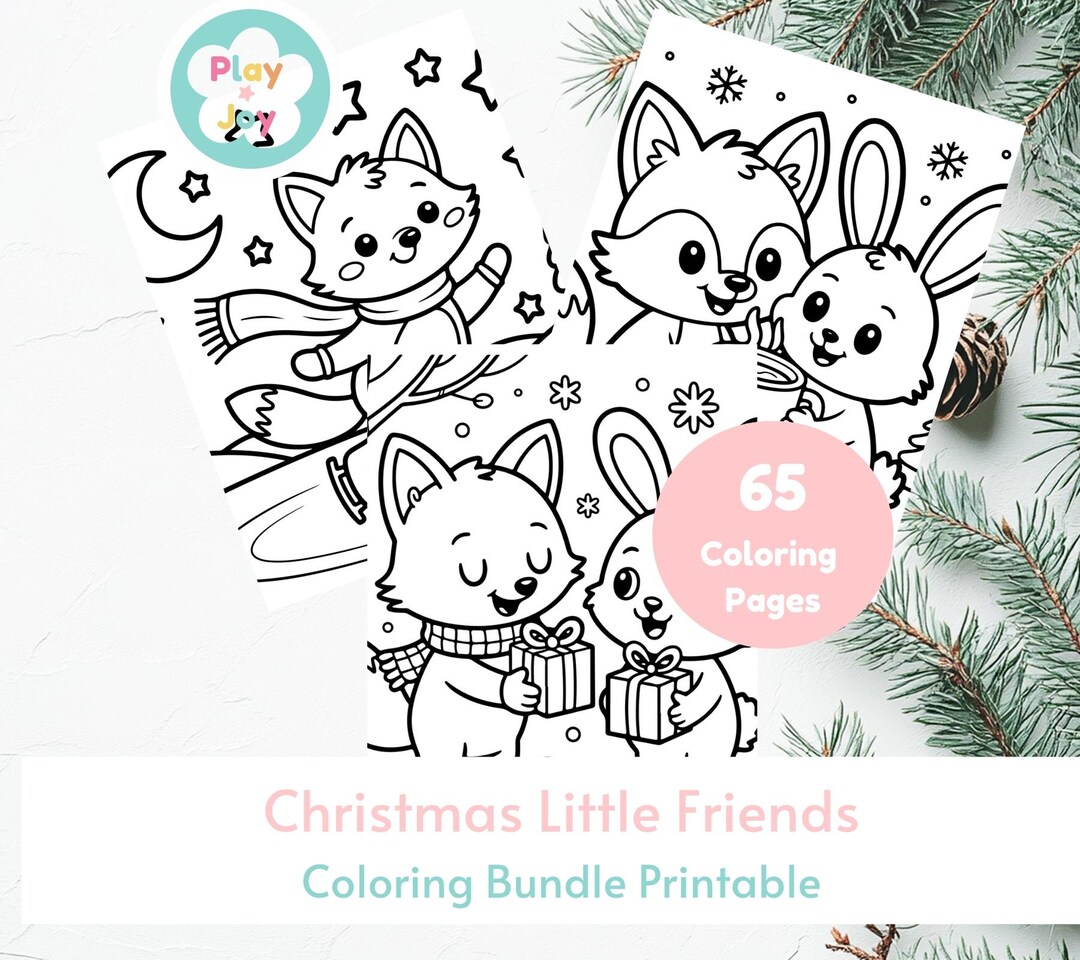 Christmas Coloring Pages | 65 Christmas Printables (PDF) - Etsy