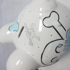 Personalized Piggy Bank Skull and Crossbones - Etsy