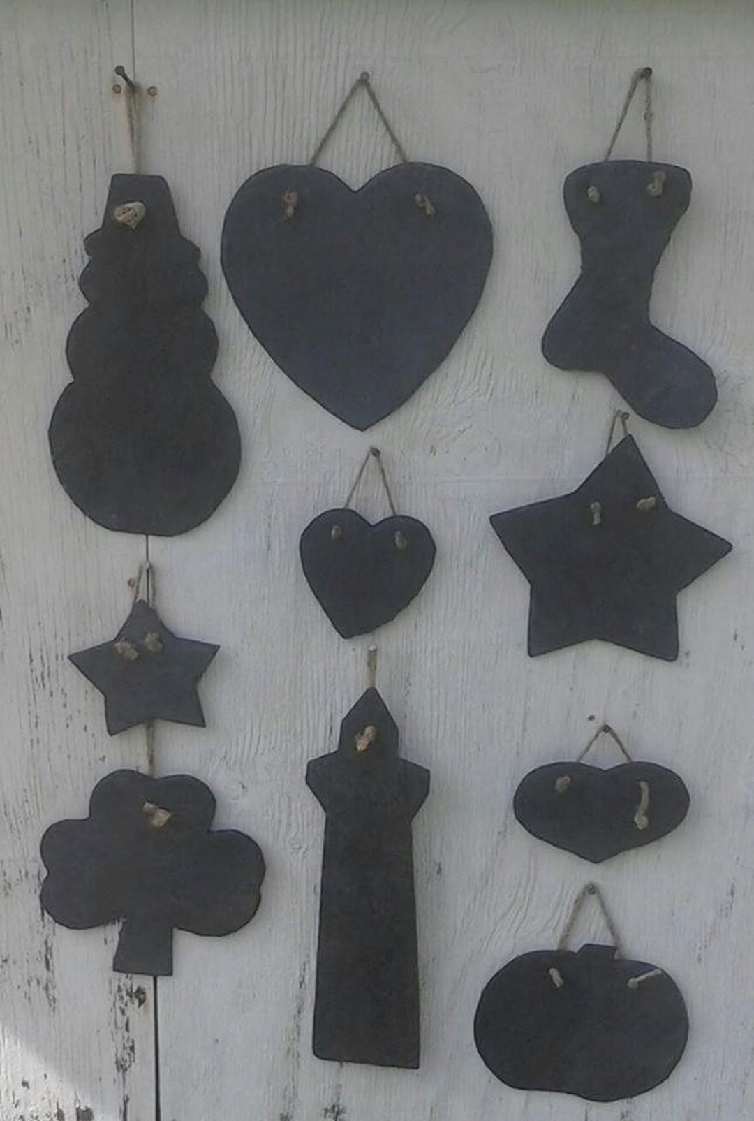 SLATE Shapes Handmade Peach Bottom, PA Star, Shamrock, Tree, Clover ...