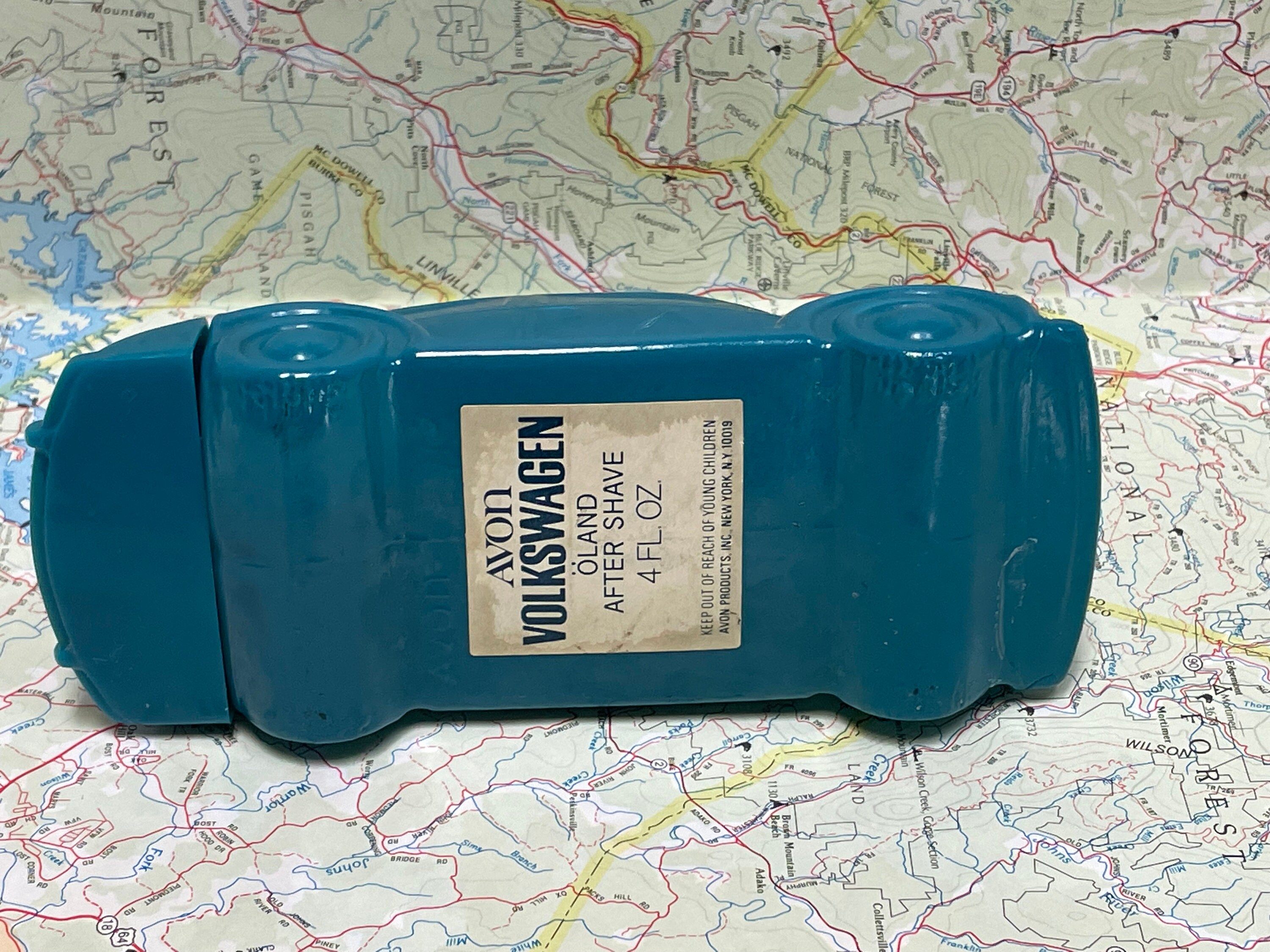 Avon VW Beetle Aftershave Bottle With Aftershave, Vintage 1980s, Blue ...
