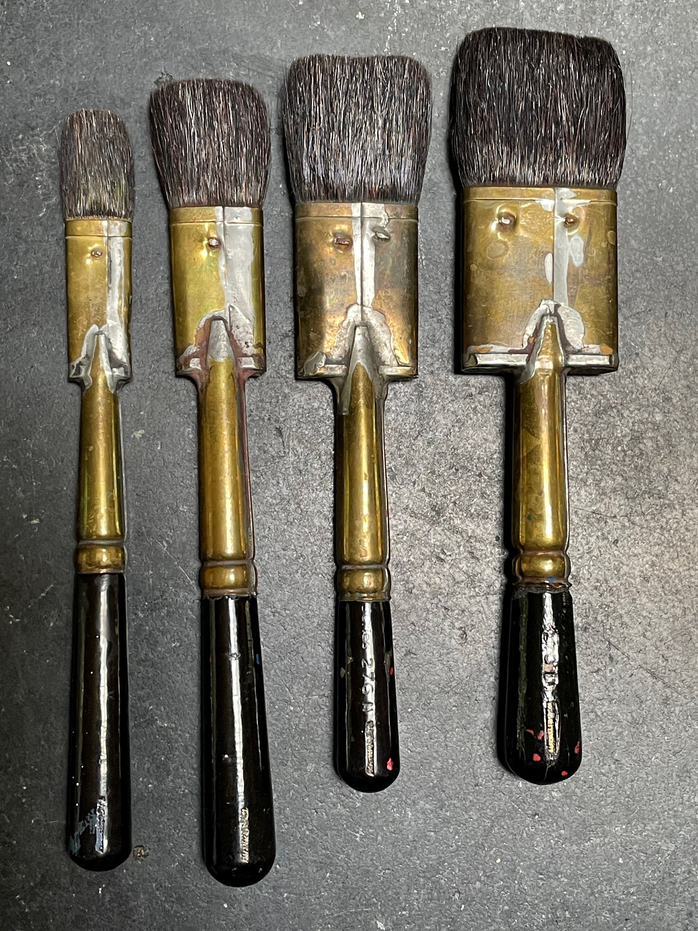 Lettering Brush Set, Sign Painters Brushes, Antique Langnickel Brushes ...