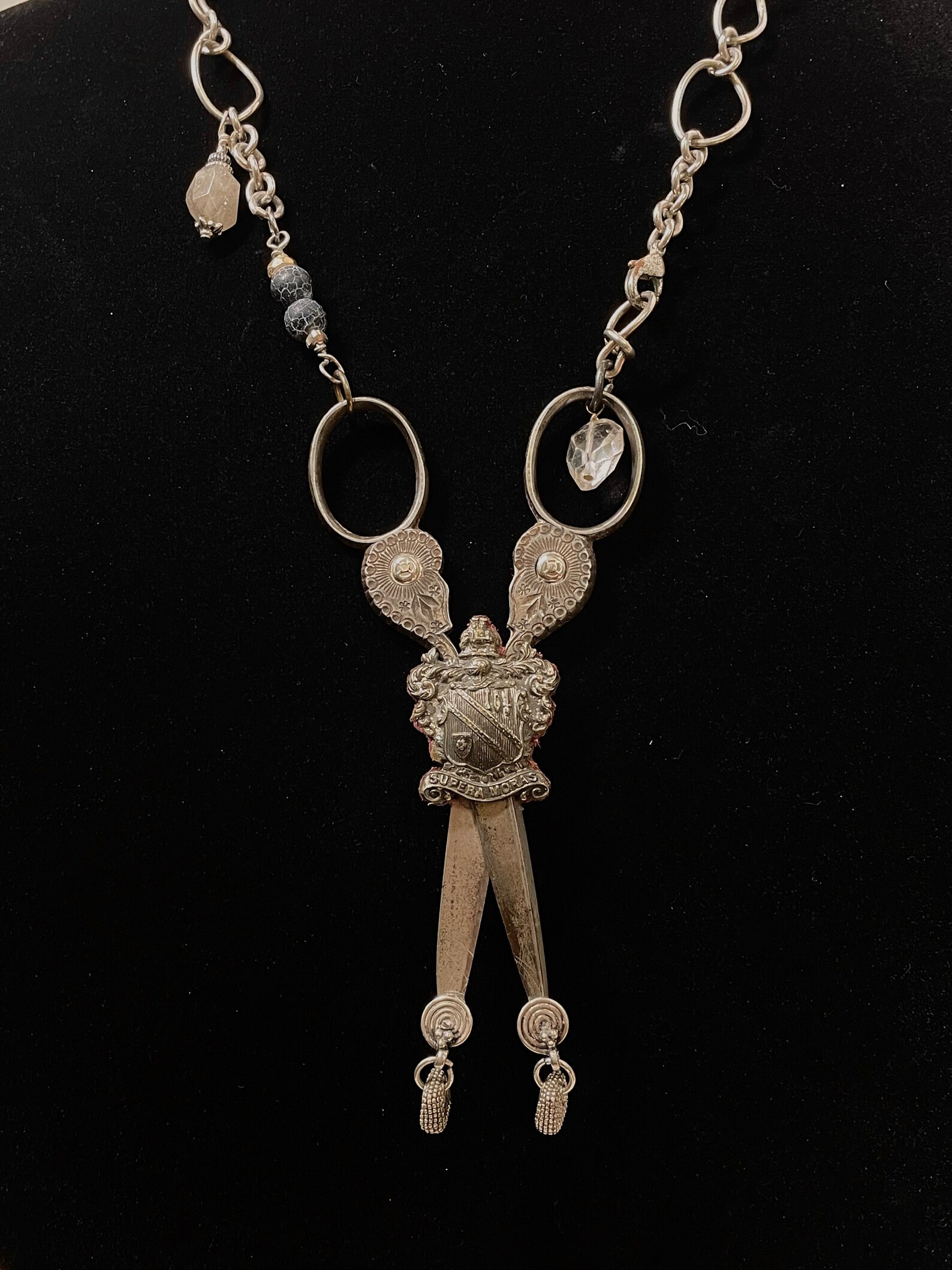 Antique Scissors Pendant Necklace, Narrative Jewelry, Collectible ...