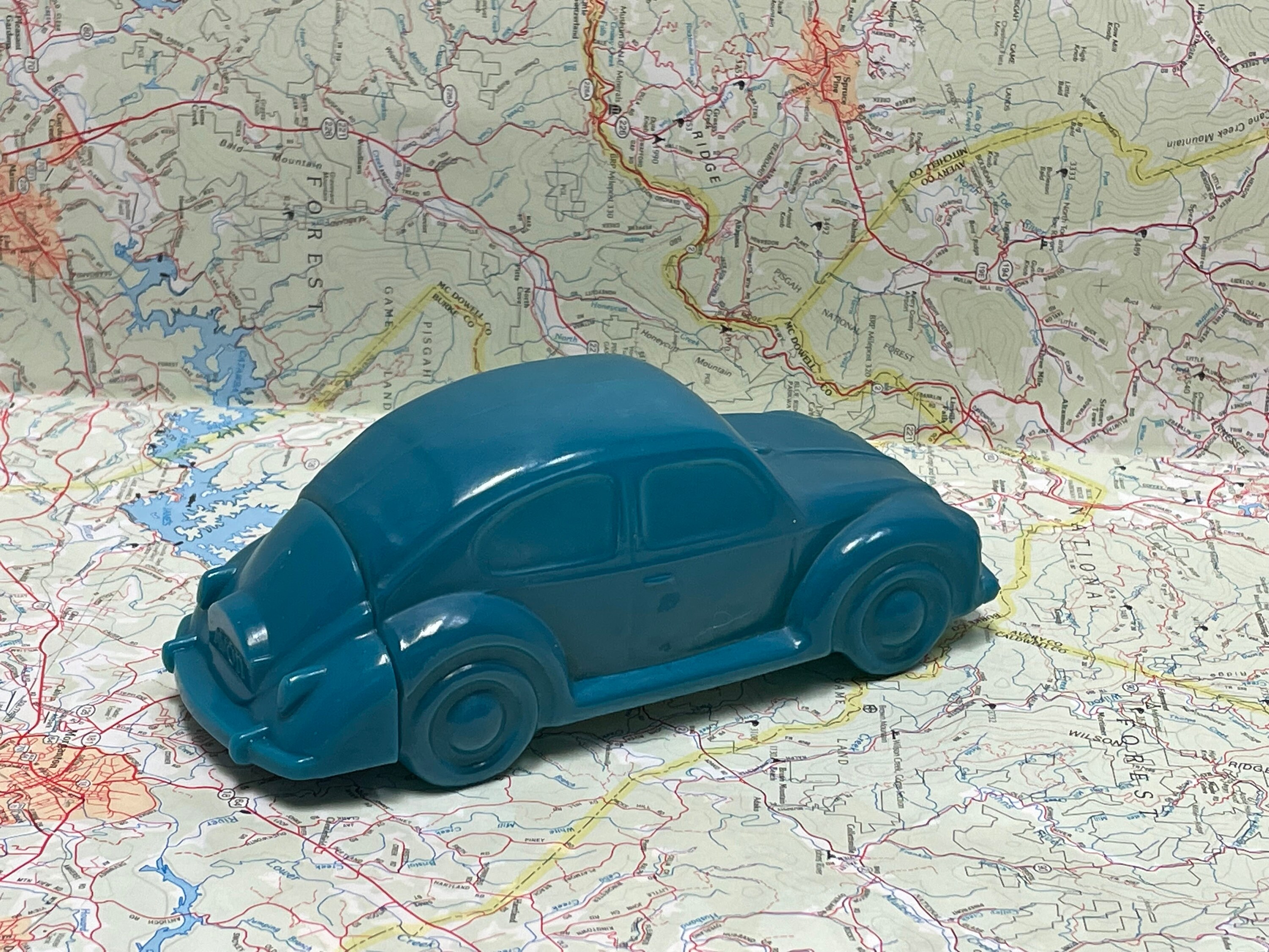 Avon VW Beetle Aftershave Bottle With Aftershave, Vintage 1980s, Blue ...