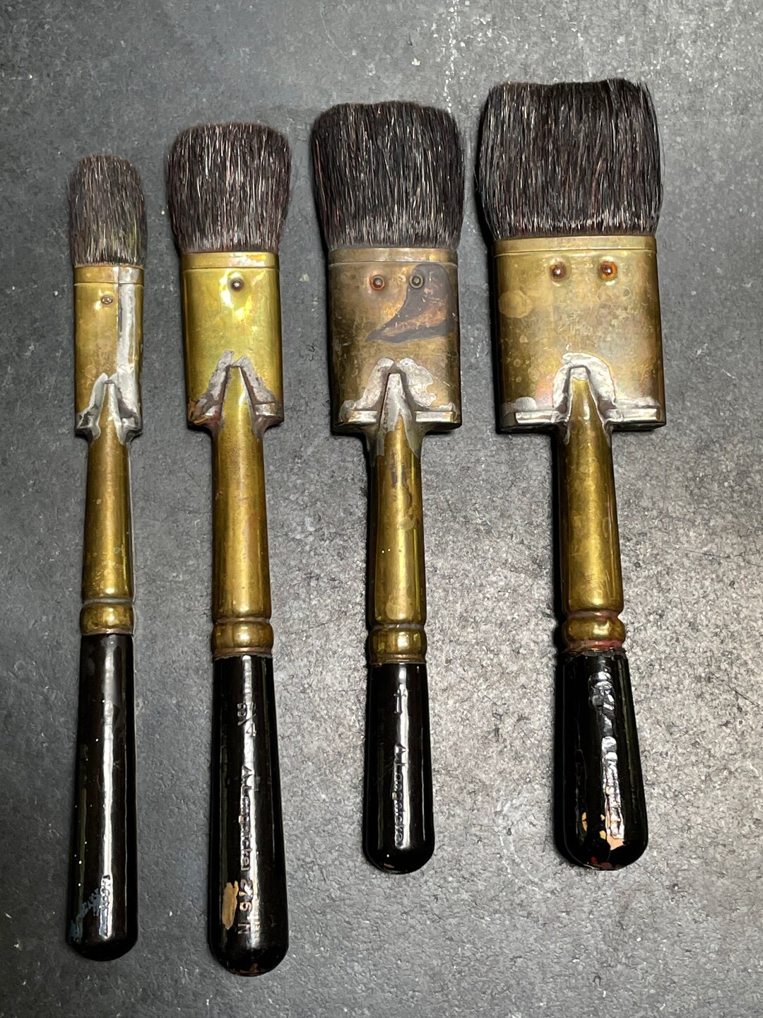 Lettering Brush Set, Sign Painters Brushes, Antique Langnickel Brushes ...