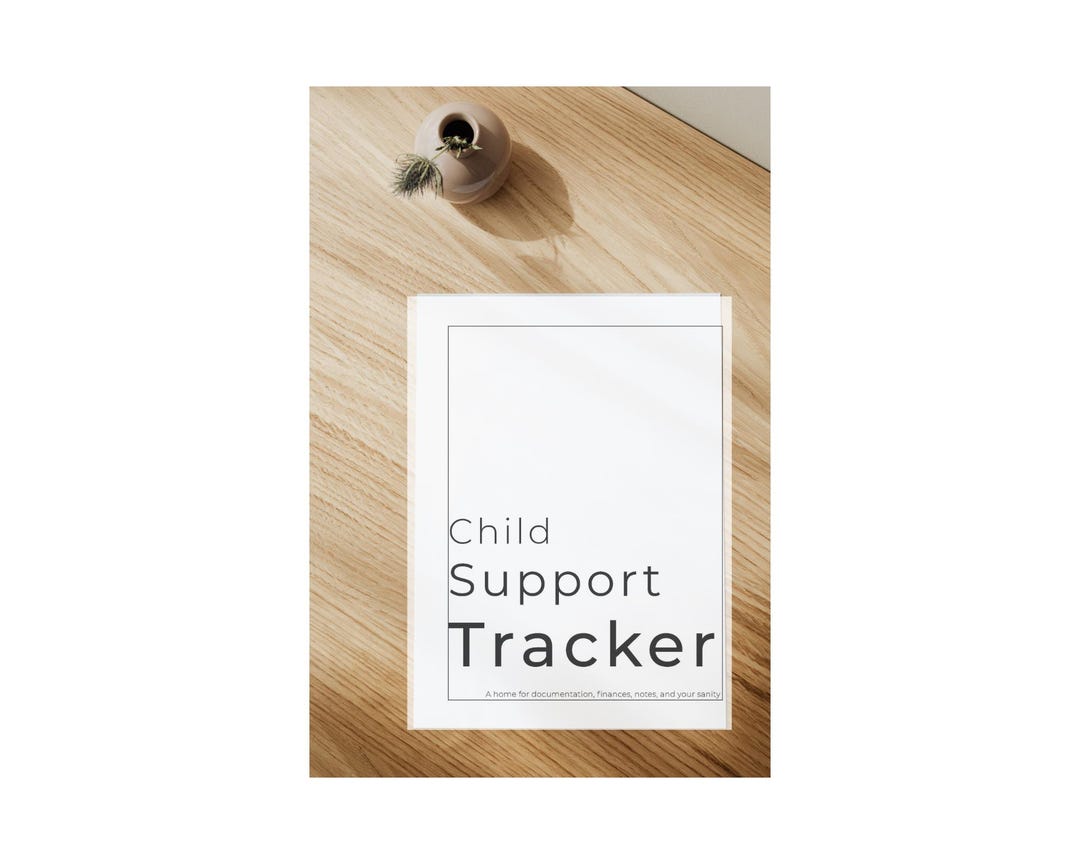 Child Support Tracker Printable | Custody Binder PDF | Child Support ...