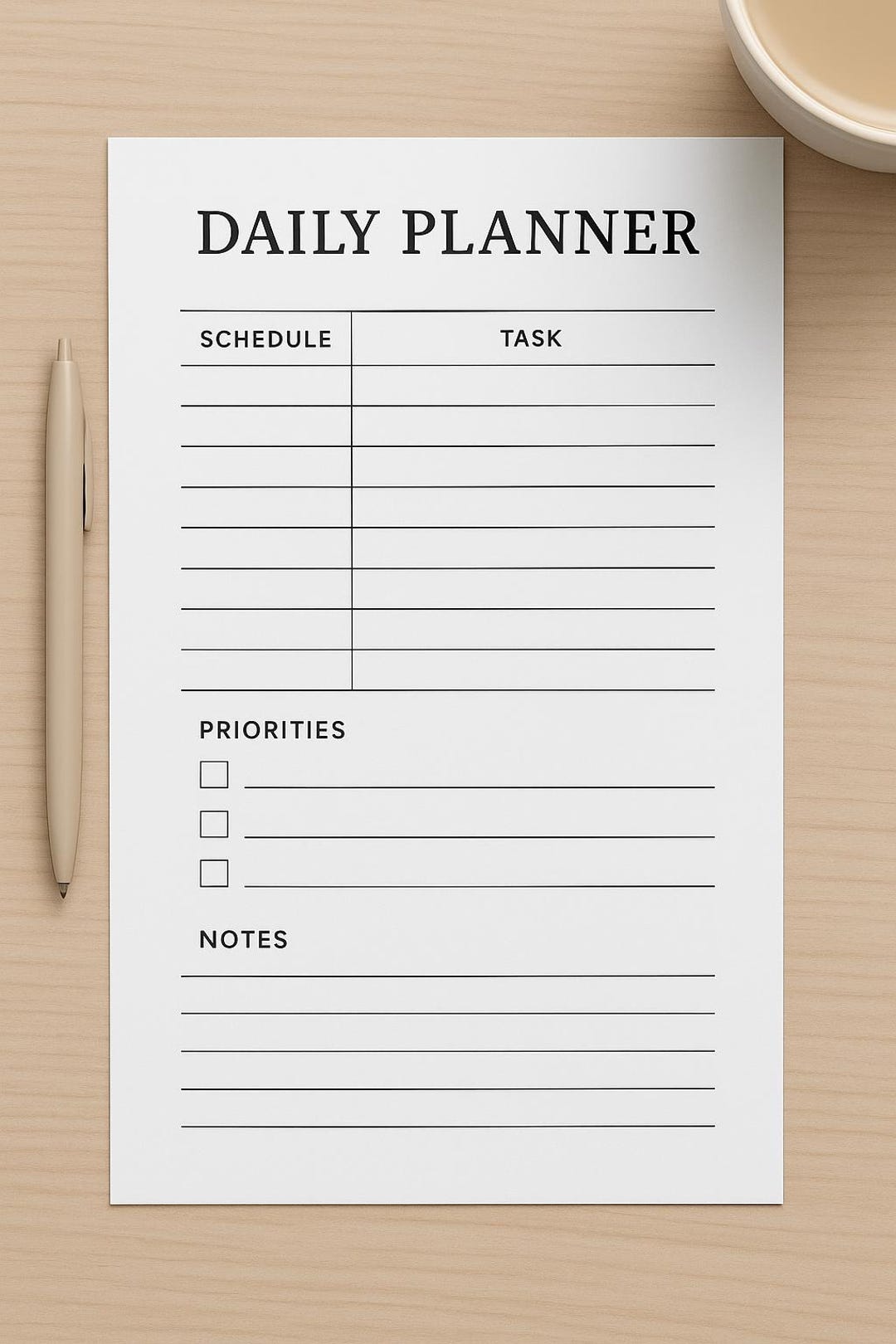 Printable Daily Schedule - Etsy