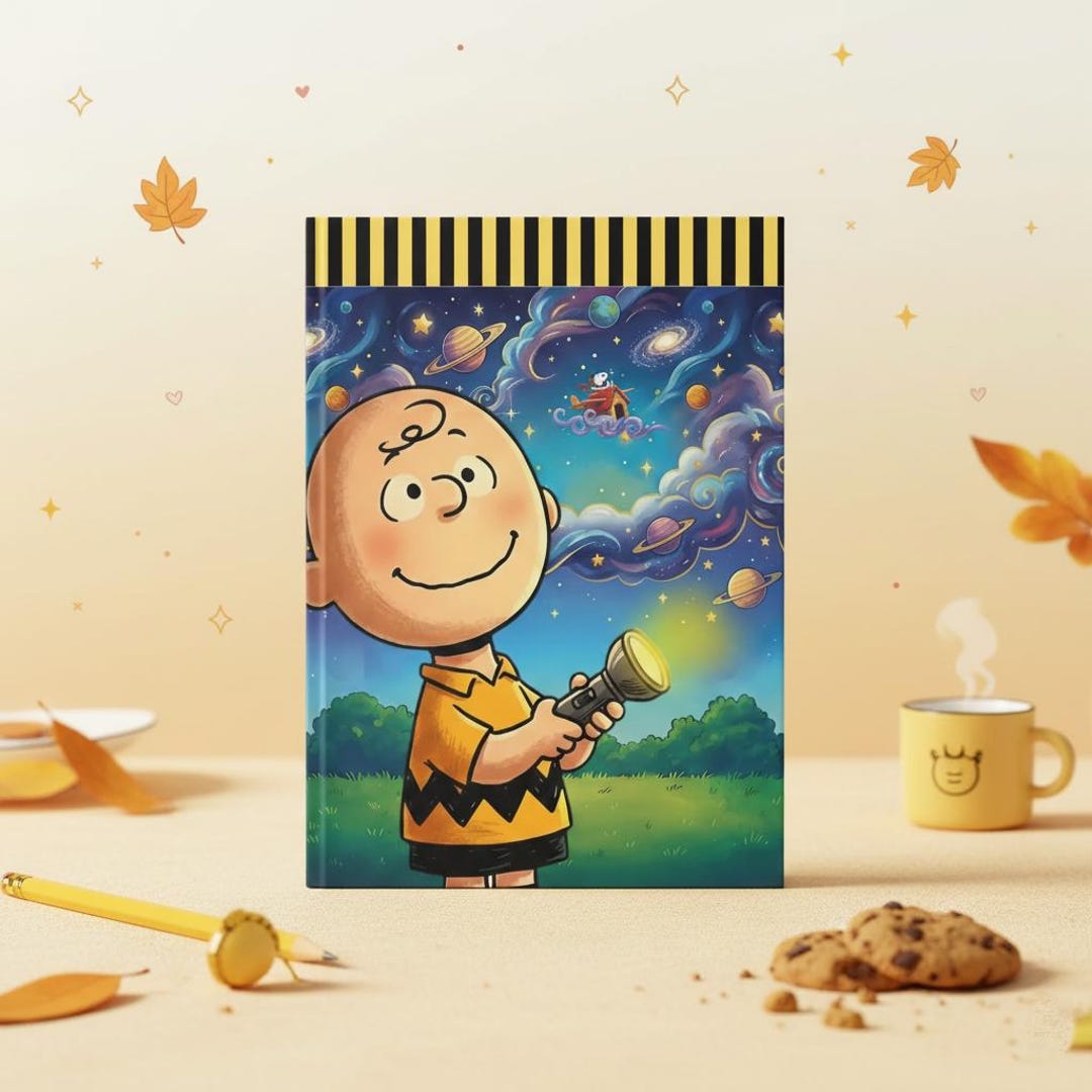 Charlie Brown Night Sky Journal | Hardcover Notebook - Etsy
