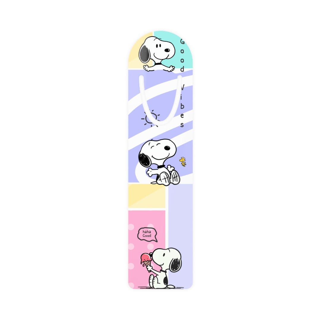 Snoopy Comic Strip Bookmark | Cute Peanuts Character Reading Marker - Etsy