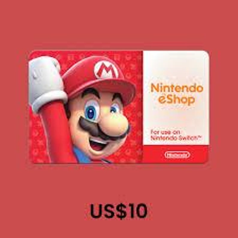 Nintendo Eshop Gift Card 10 USD Redeem Card - UNITED STATES - Digital ...