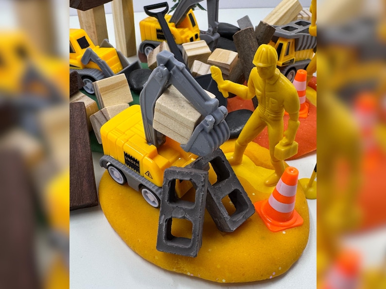 Construction Play Dough Kit Sensory Bin Toddler Birthday Present Kid ...