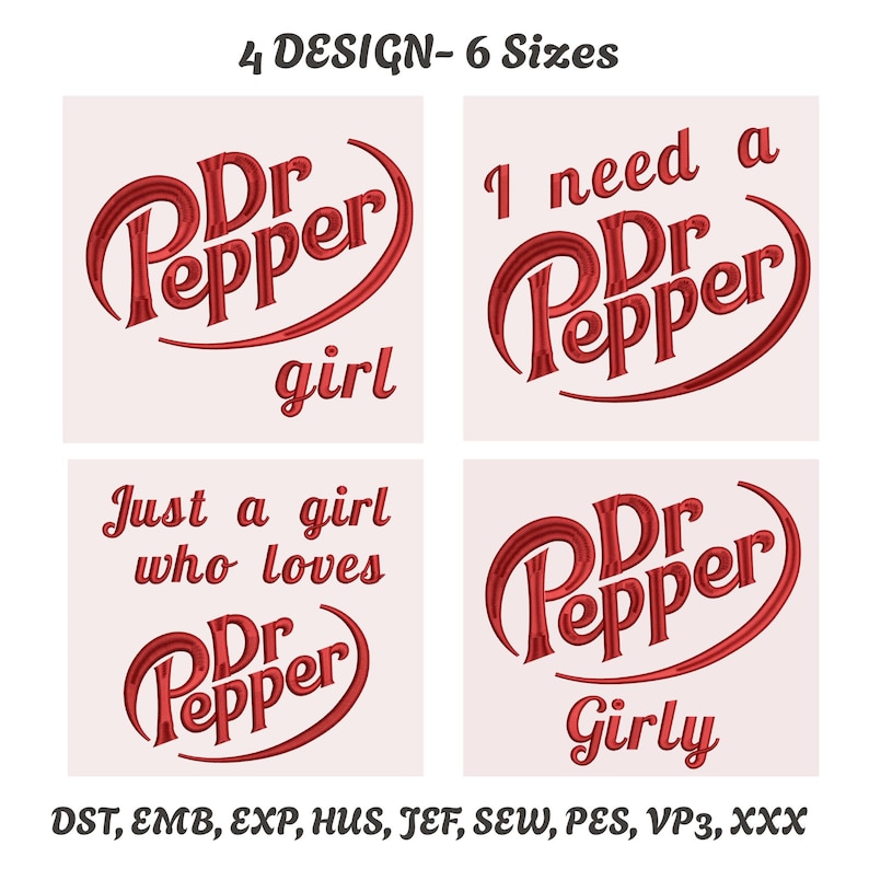 I Need A Dr Pepper Embroidered Design, Dr Pepper Girly, Dr Pepper ...