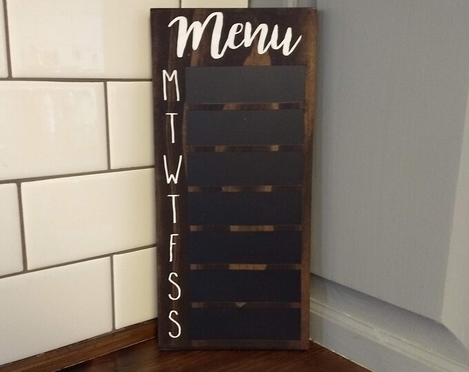 Chalkboard Menu Wooden Farmhouse Sign - Etsy
