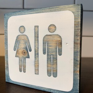 National Park Bathroom Map Symbol Wooden Sign - Etsy