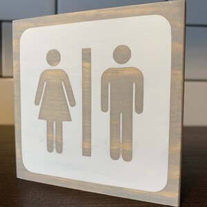 National Park Bathroom Map Symbol Wooden Sign - Etsy