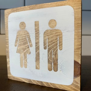 National Park Bathroom Map Symbol Wooden Sign - Etsy