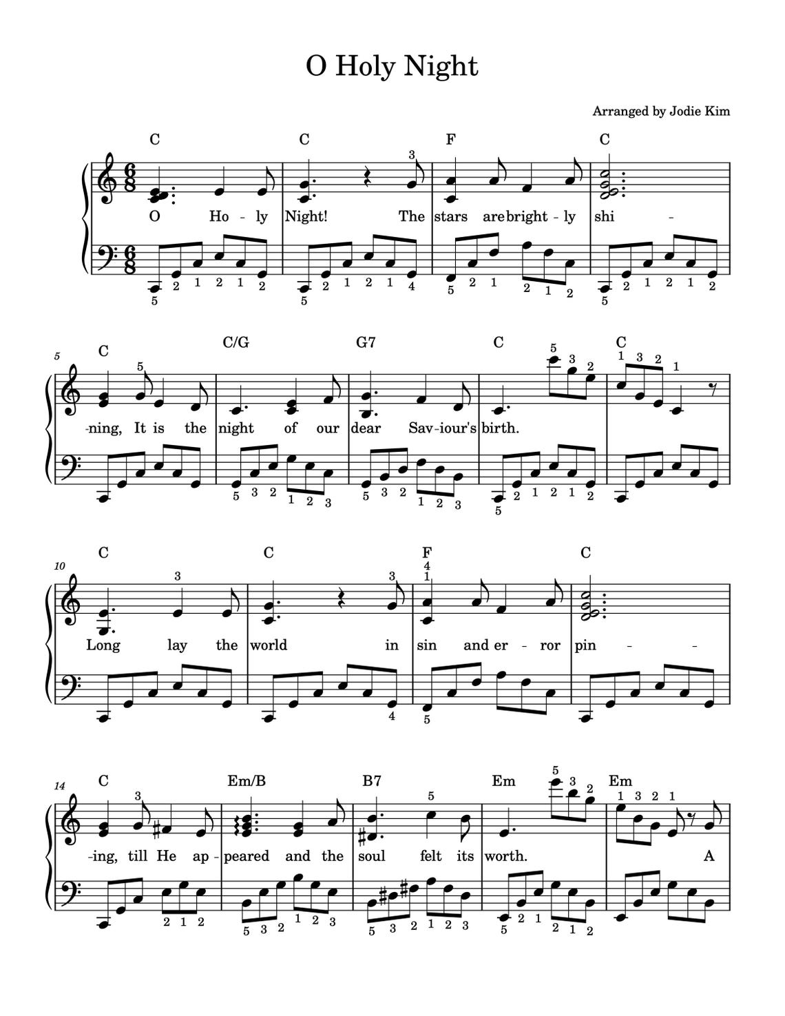 O Holy Night (advanced Level With Multi-octave Arpeggios and Chord ...