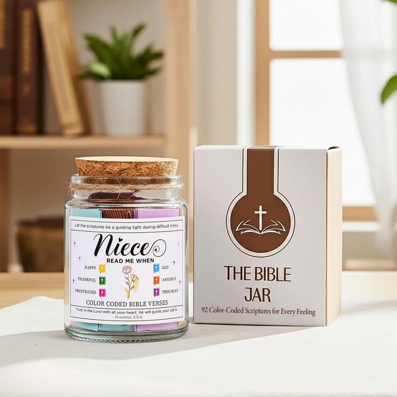 Bible Verse Jar for Niece – Meaningful Christian Gift Filled With Faith ...