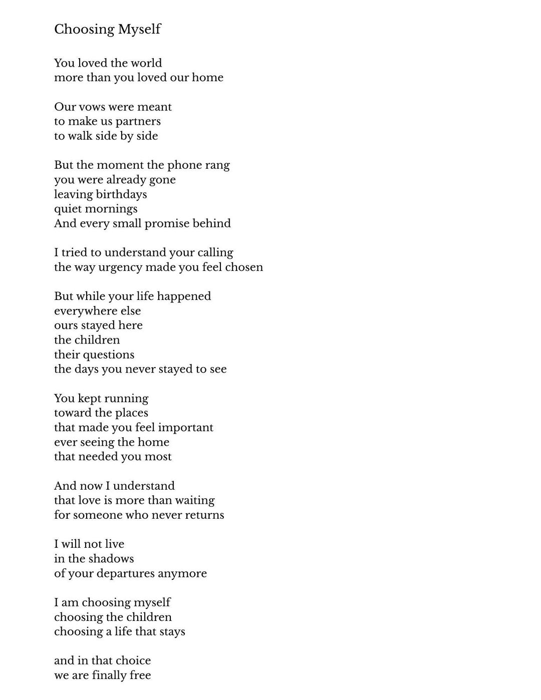 Choosing Myself Poem Print | Single Mom Empowerment Wall Art | Healing ...