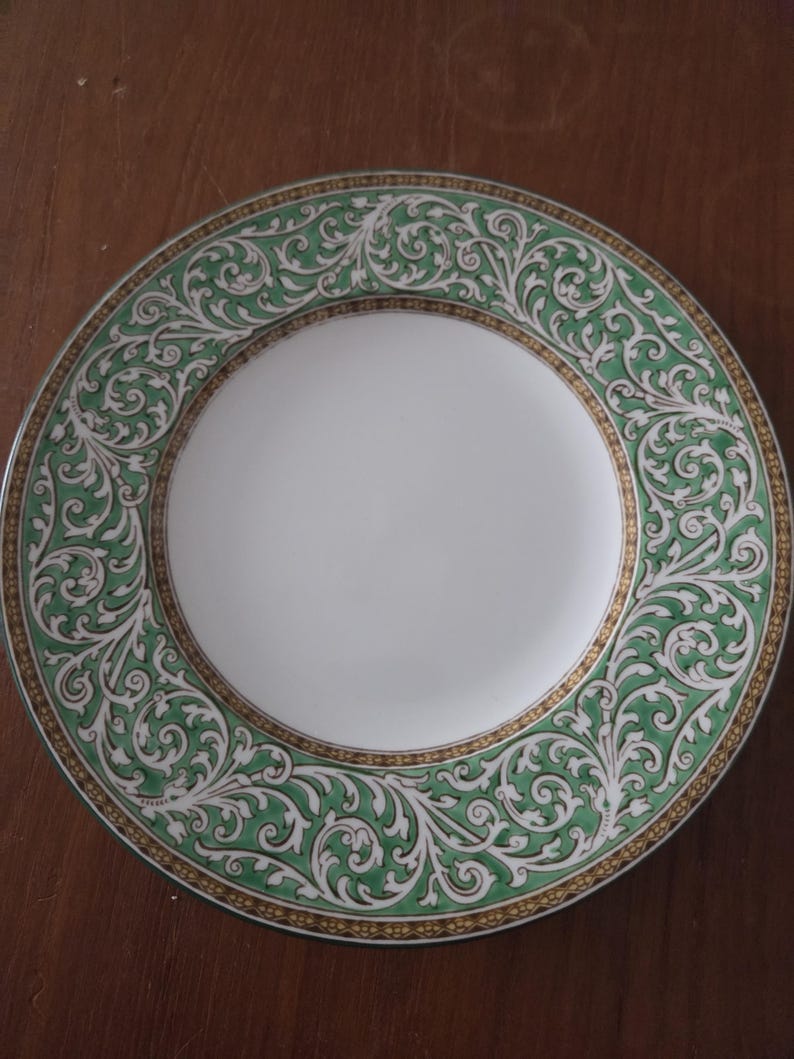 Rare Vintage Wedgewood Bone China Pattern Praze Green in Mint Condition ...