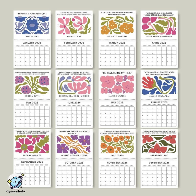 Women Power Calendar 2026 - Etsy