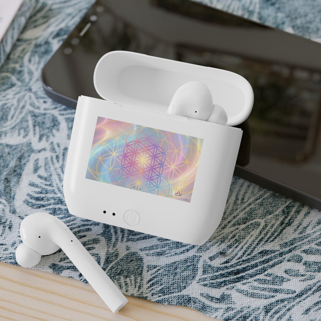 Sacred Geometry Pastel Pattern Wireless Earbuds Case | Essos Charging ...
