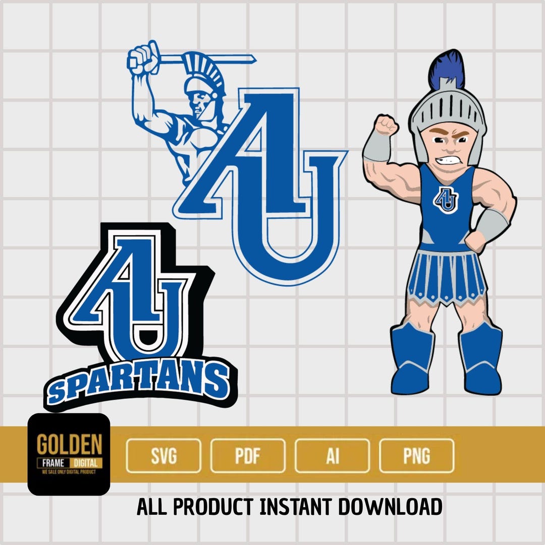AJ Spartans Inspired Logo SVG Bundle for Shirts Crafts and Digital ...