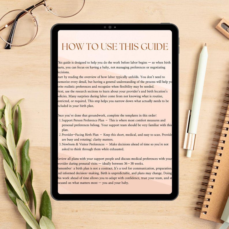 The Ultimate Birth Plan Writing Guide + Templates (midwife-created) - Etsy