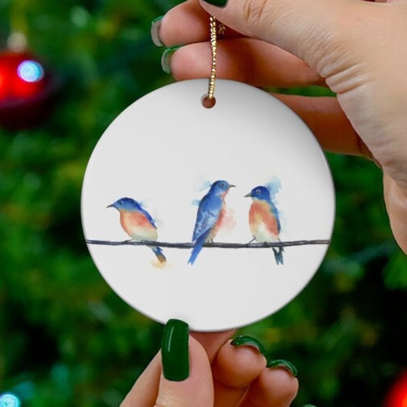Bluebird Ornaments - Etsy