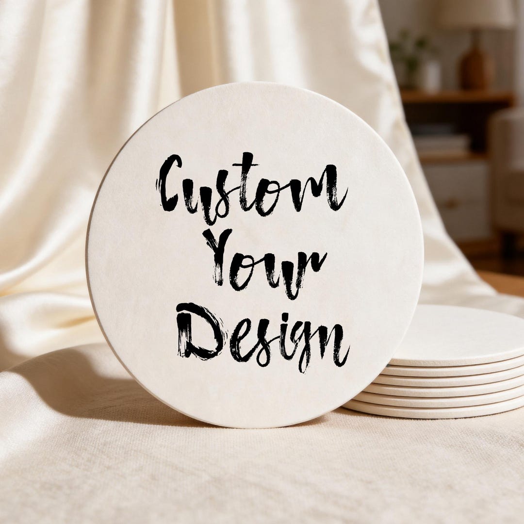 Custom Paper Coasters, Personalized Logo Barware, Wedding Business ...