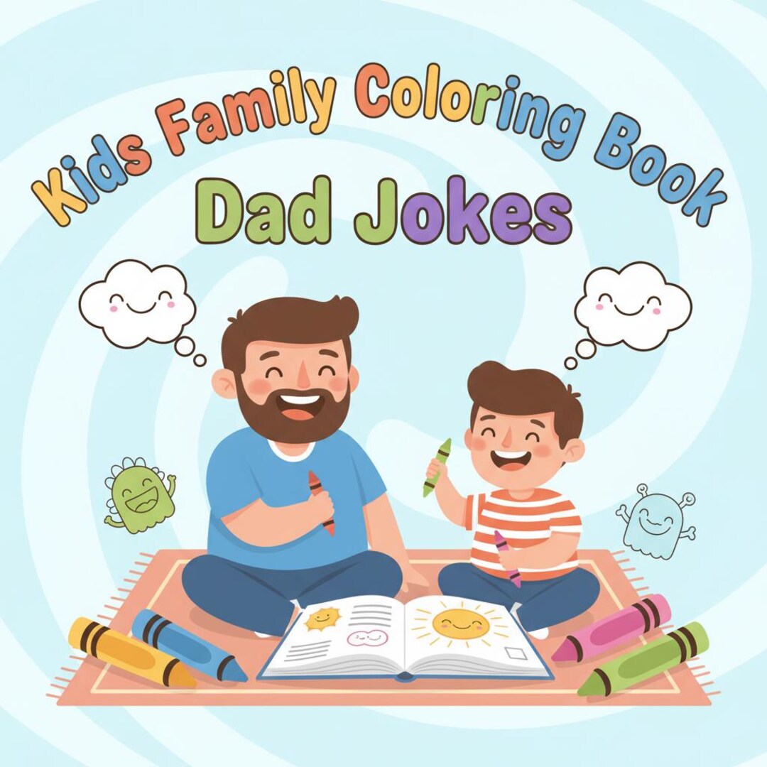 Kid Colouring Book , Family Genre , Instant Download ! Dad Jokes, Comic ...