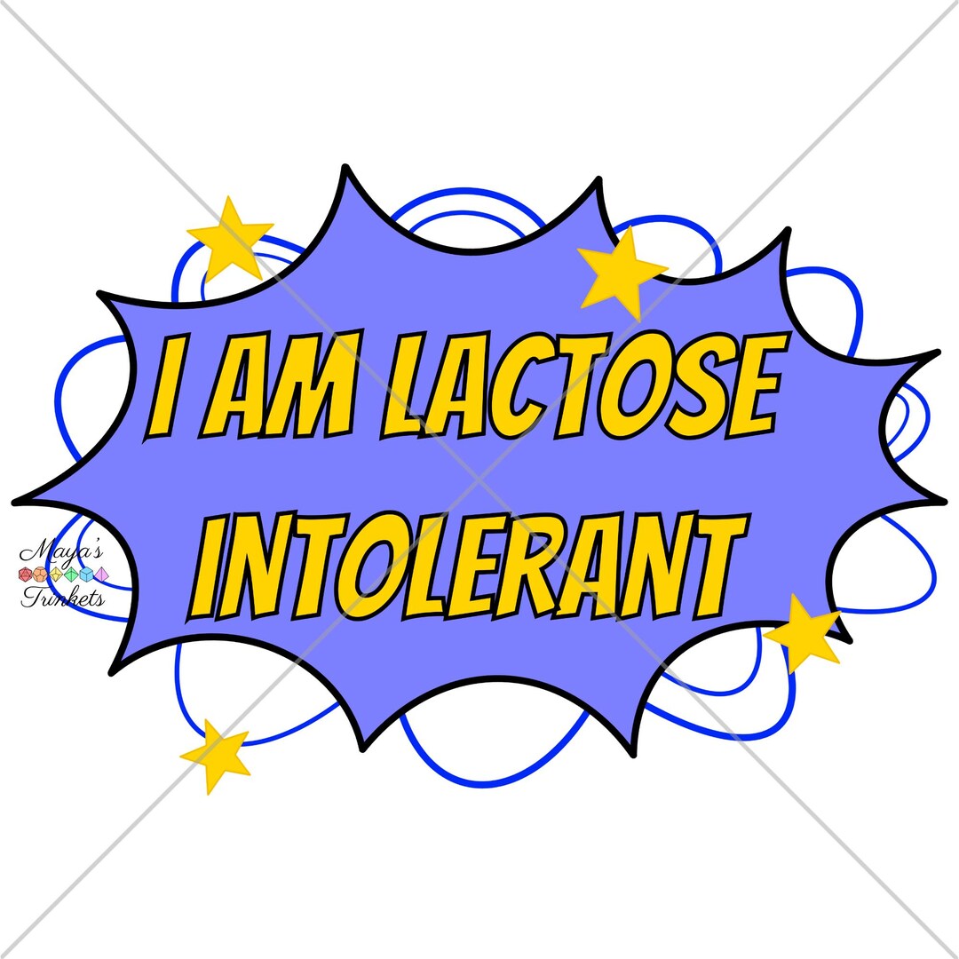 I Am Lactose Intolerant Comic Burst Digital PNG Download - Etsy