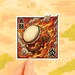 Original Design Taiko Drum and Flames Sticker - Japanese Festival Art ...