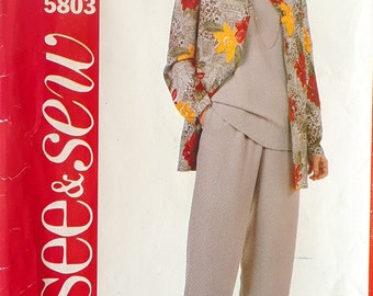 Butterick 6268 Size 20-22-24 Misses'/misses' Petite - Etsy